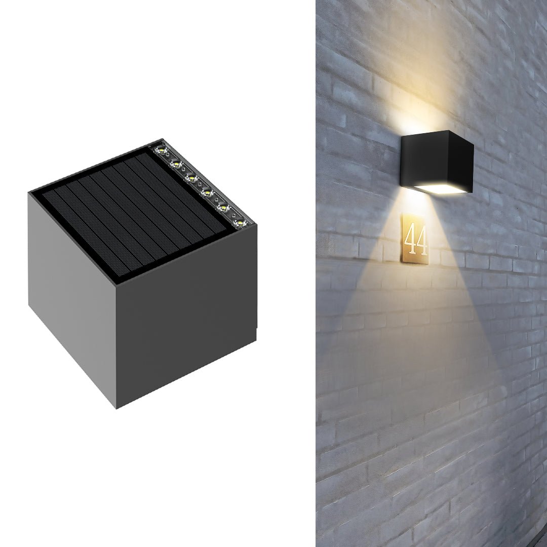 Solar Up and Down Light | Solar Wall Light | Shapeable Down Beam – SoliSun