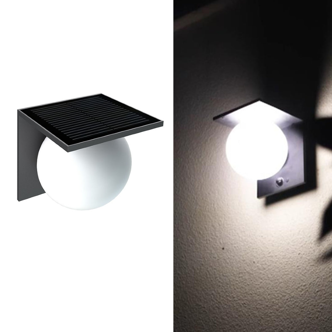 SoliSun Spherical Solar Wall Light with PIR |Motion Sensor|1000 Lumens